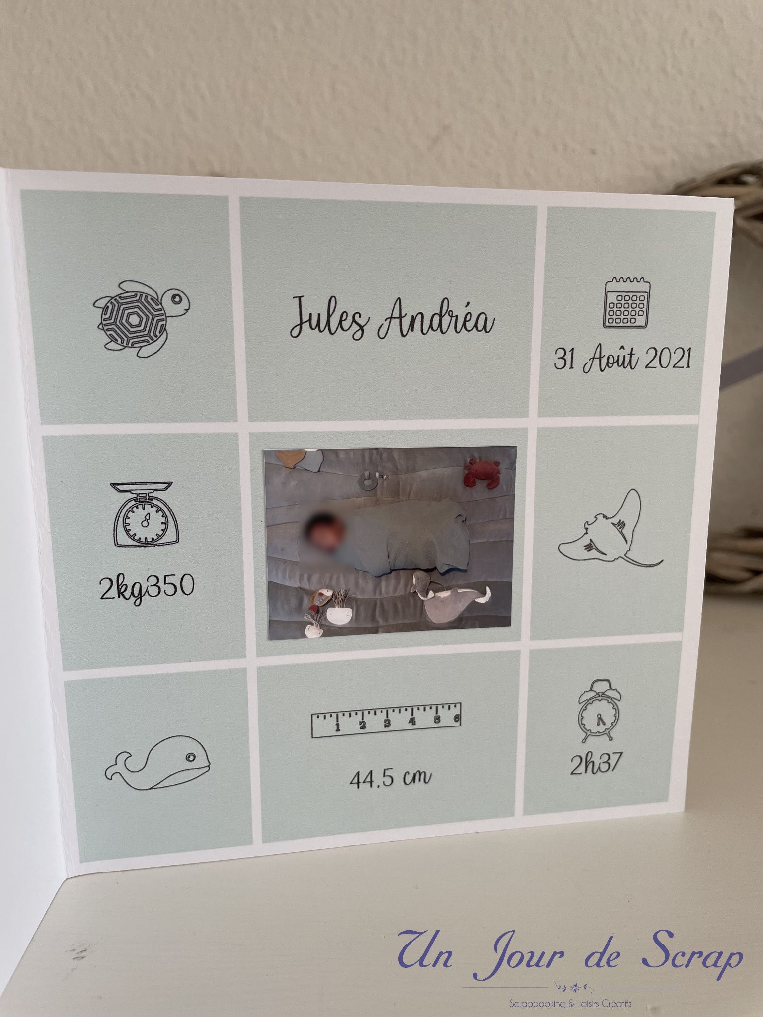 Faire-part de naissance Jules Andréa – Un Jour De Scrap